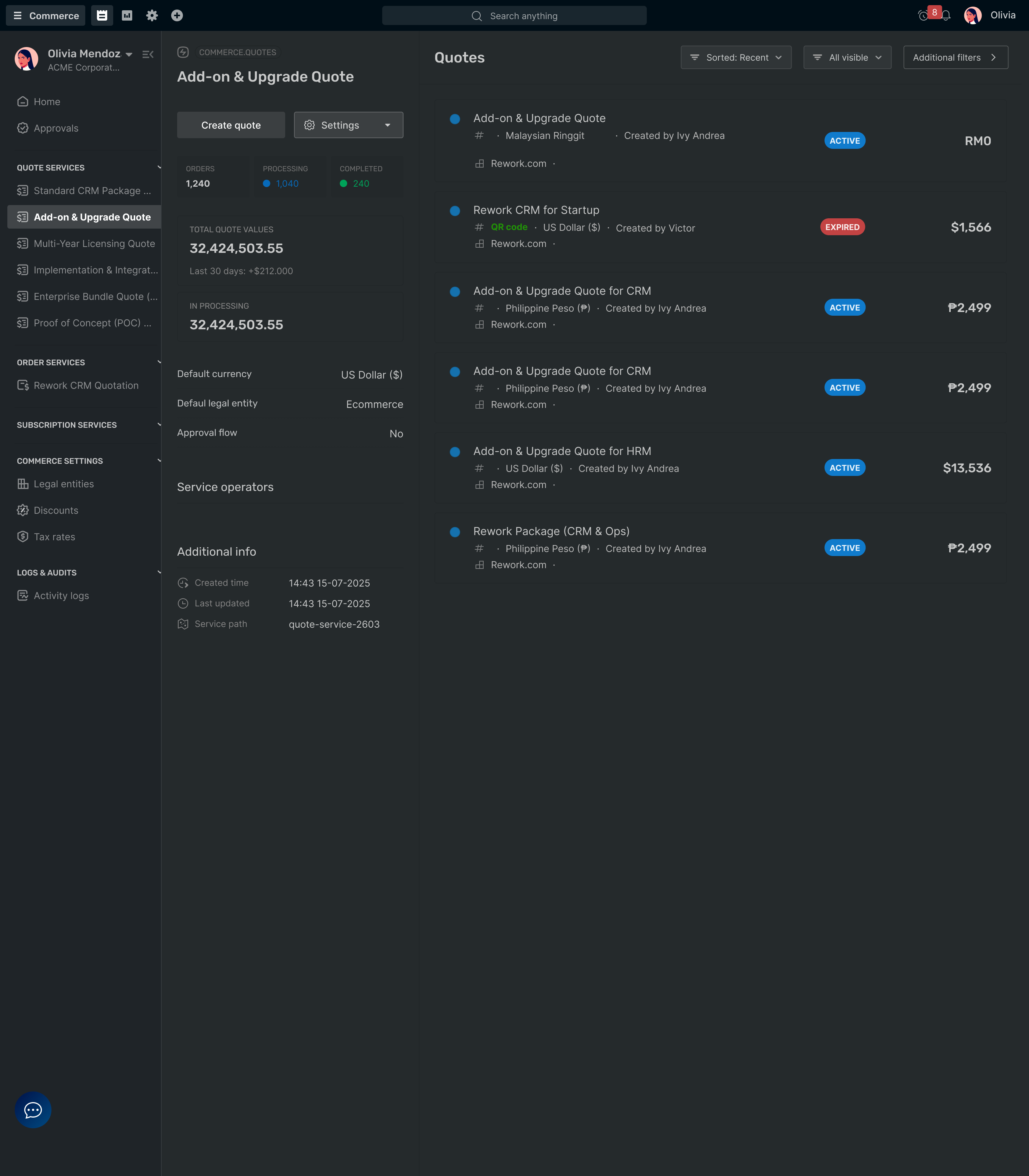 Commerce Operations | Streamline commerce operations| Rework Platform